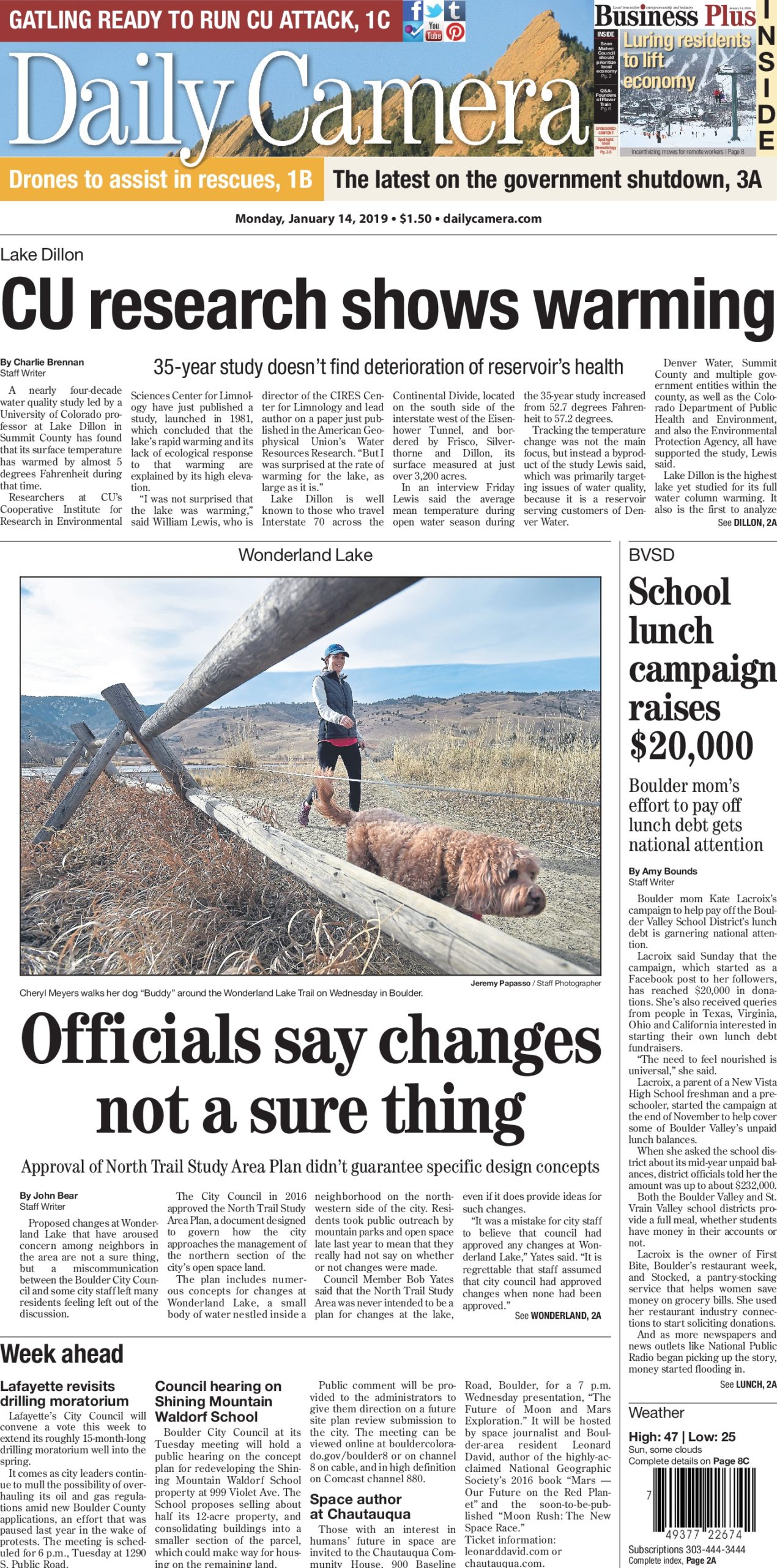 Boulder Daily Camera, Jan. 14, 2019 – Ashley McLeod