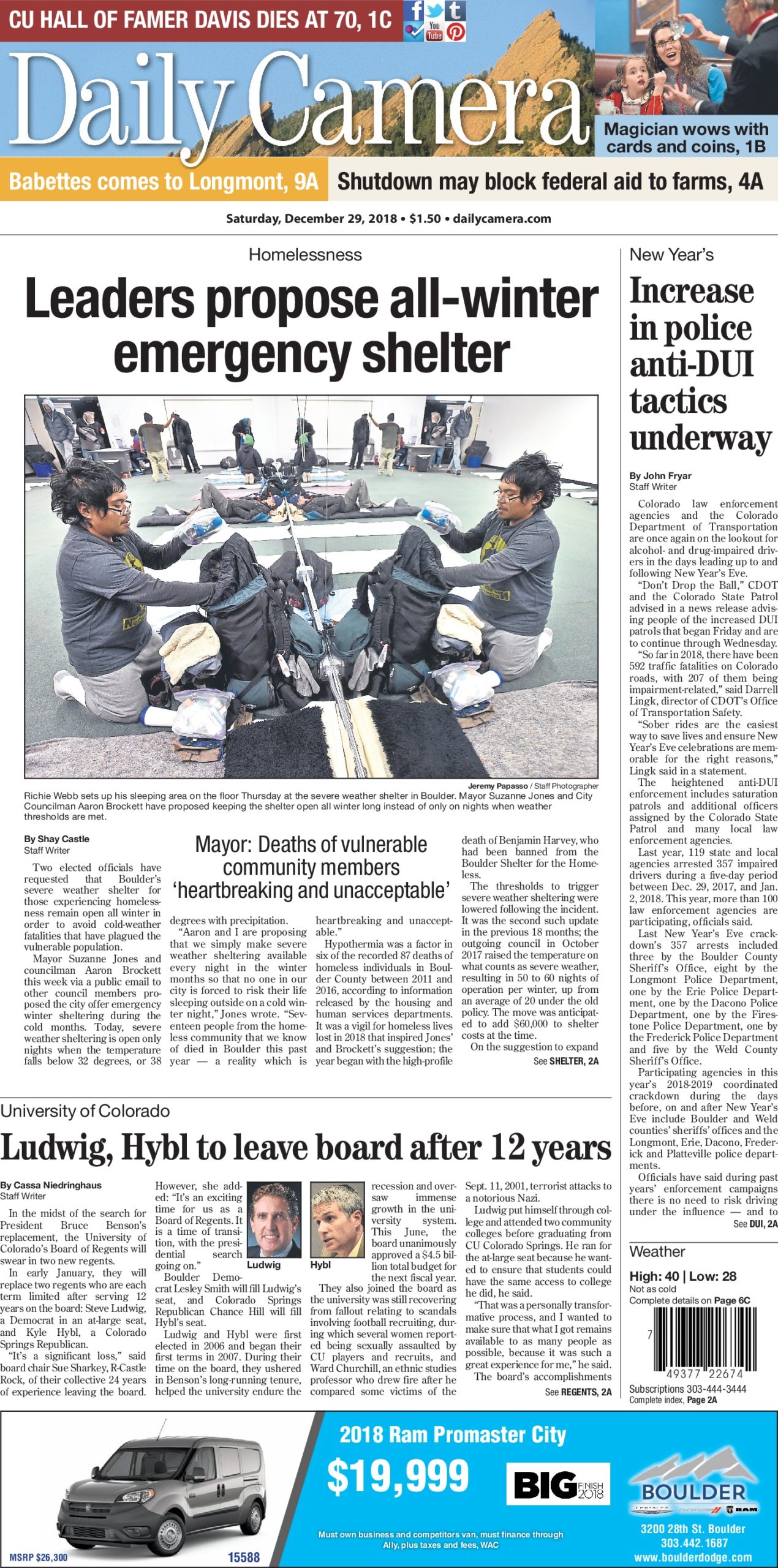 Boulder Daily Camera, Dec. 29, 2018 – Ashley McLeod